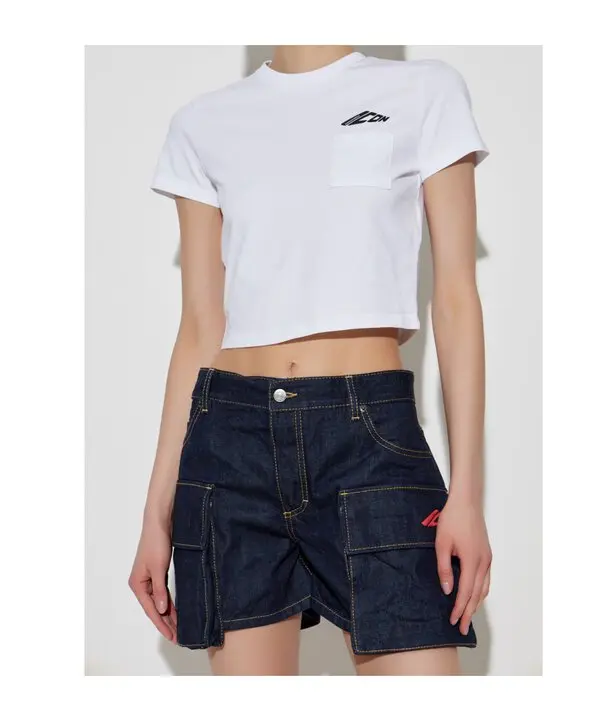 Dsquared2 Cropped Crewneck T-shirt - White