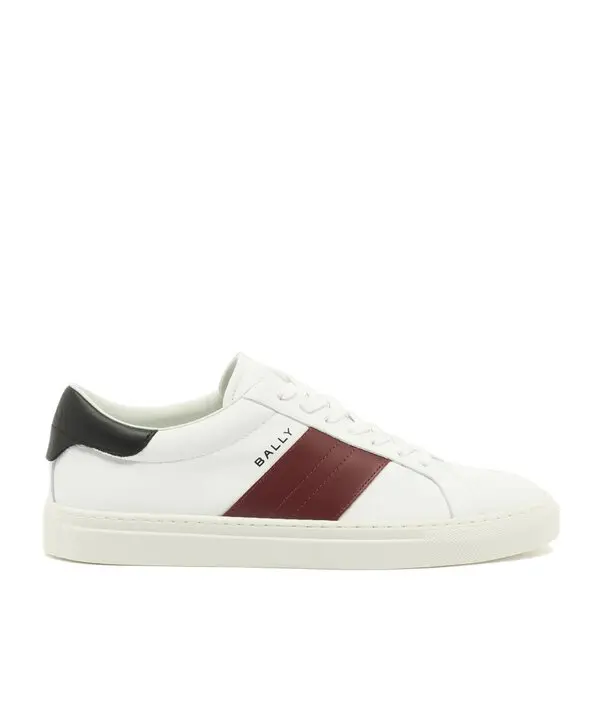 Bally Hedon Leather Sneakers - White