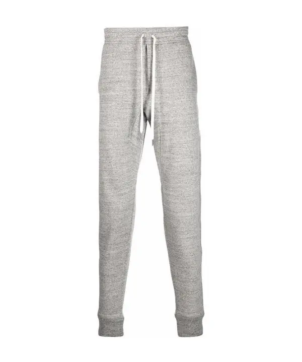 TOM FORD Drawstring Slim Cut Track Pants - Gray