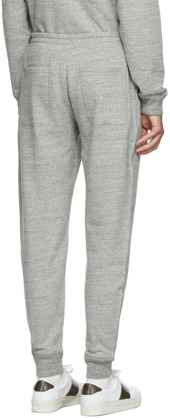 TOM FORD Drawstring Slim Cut Track Pants - Gray