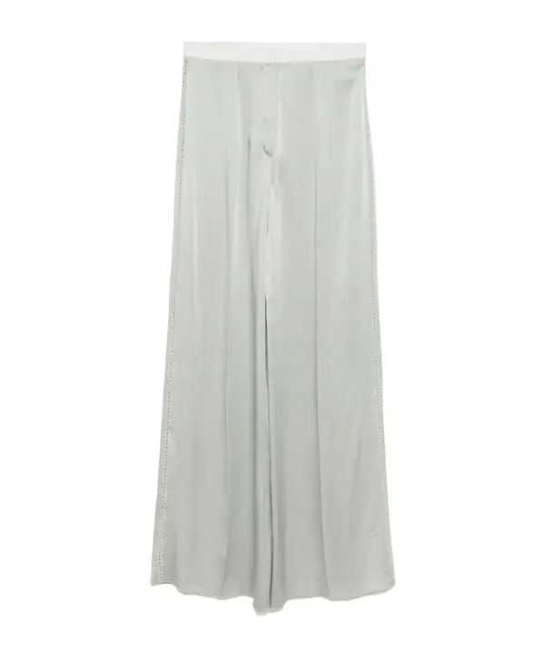 FORTE_FORTE High Waist Casual Pants - Gray