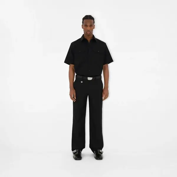 Burberry Ekd-embroidered Cotton Shirt
