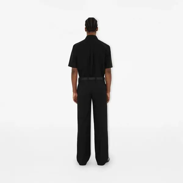Burberry Ekd-embroidered Cotton Shirt