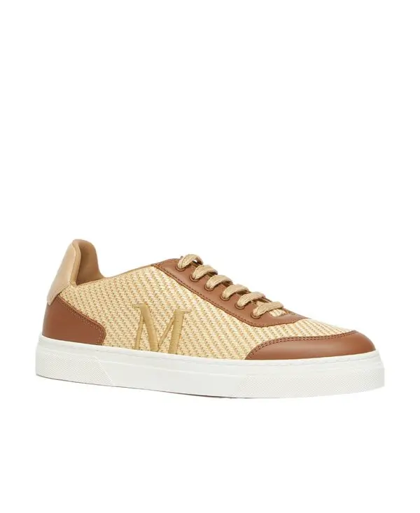 Max Mara Logo Low-top Casual Shoes - Nude