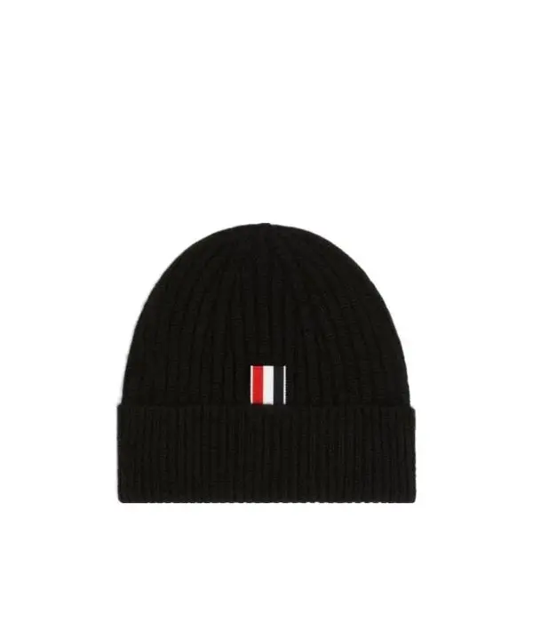 Thom Browne 4-bar Stripe Beanie - Black