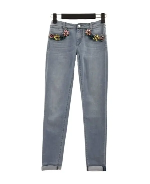 Max Mara Embellished Floral Jeans