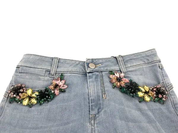 Max Mara Embellished Floral Jeans