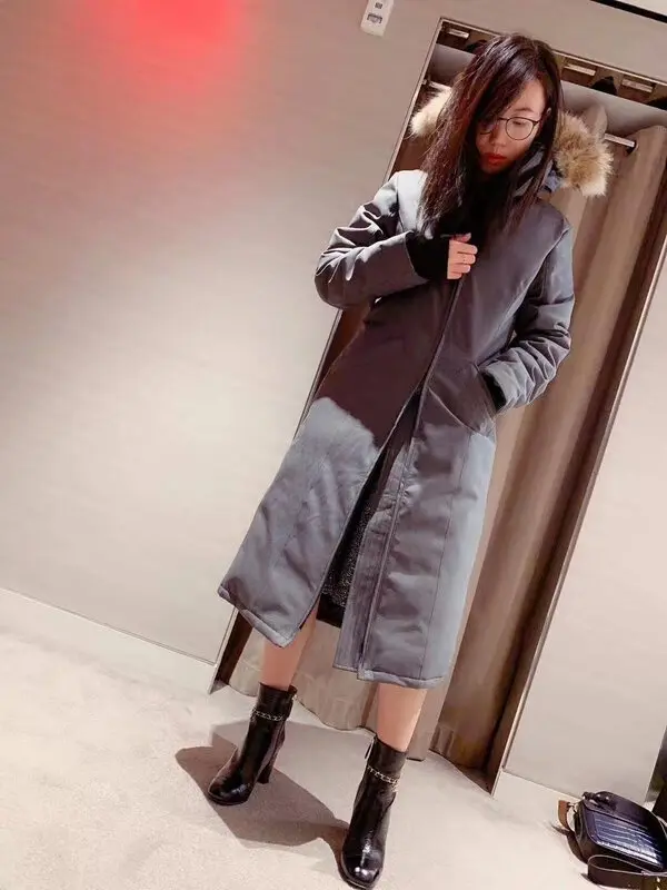 Canada Goose Elrose Hooded Zipper Down Jacket