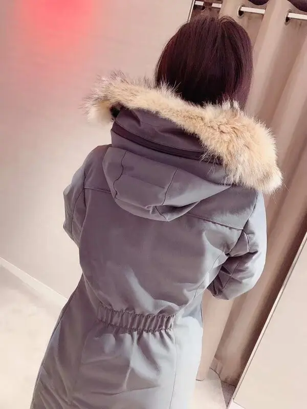 Canada Goose Elrose Hooded Zipper Down Jacket