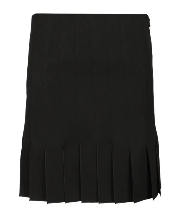 Marni Pleated Wool Mini Skirt