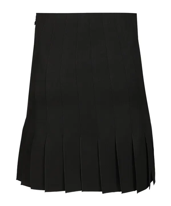Marni Pleated Wool Mini Skirt