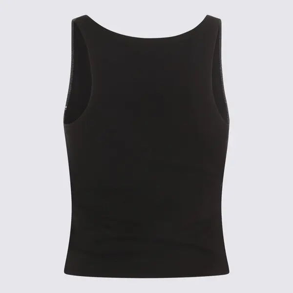 Brunello Cucinelli Embellished Scoop-neck Vest Top