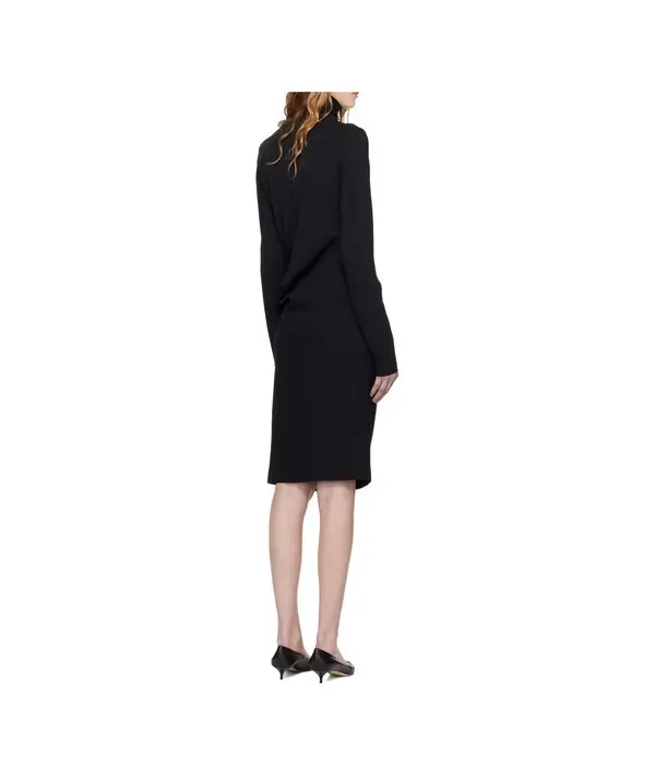 TOTEME High-neck Twisted Seam Dress