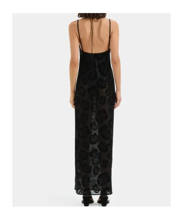 SIR. Vittoria Midi Dress With Floral Pattern And Side Slits