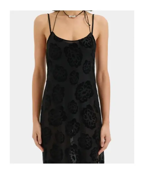 SIR. Vittoria Midi Dress With Floral Pattern And Side Slits
