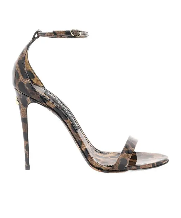 Dolce & Gabbana Leopard Print Stiletto Sandals