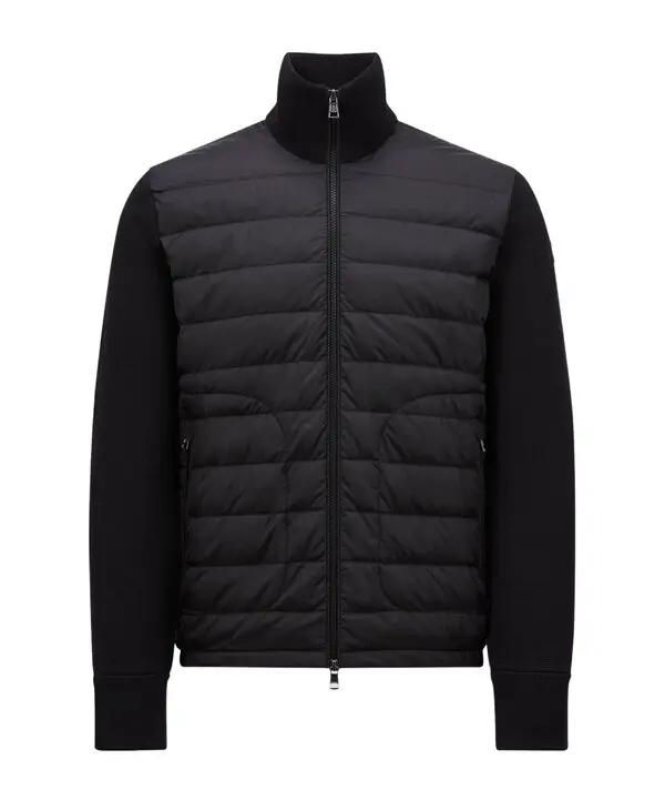 Moncler Zip-up Padded Cardigan - Black