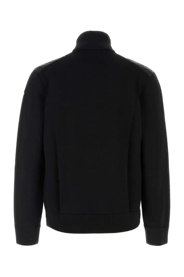 Moncler Zip-up Padded Cardigan - Black
