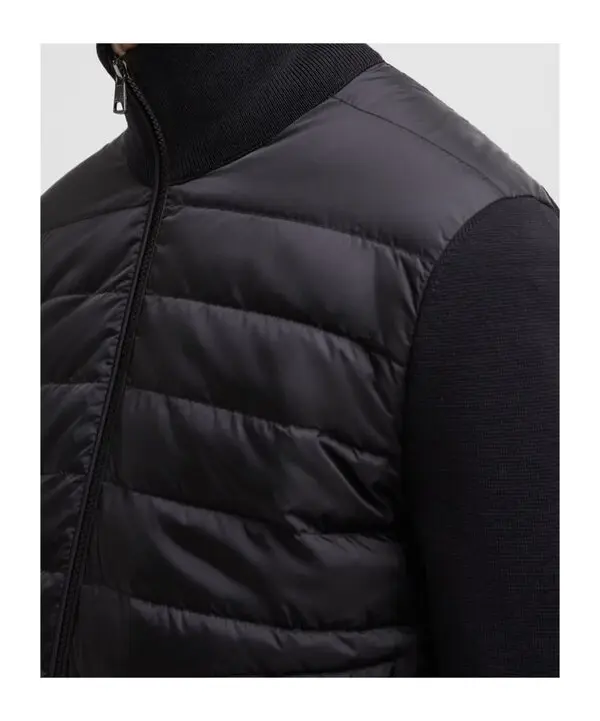 Moncler Zip-up Padded Cardigan - Black