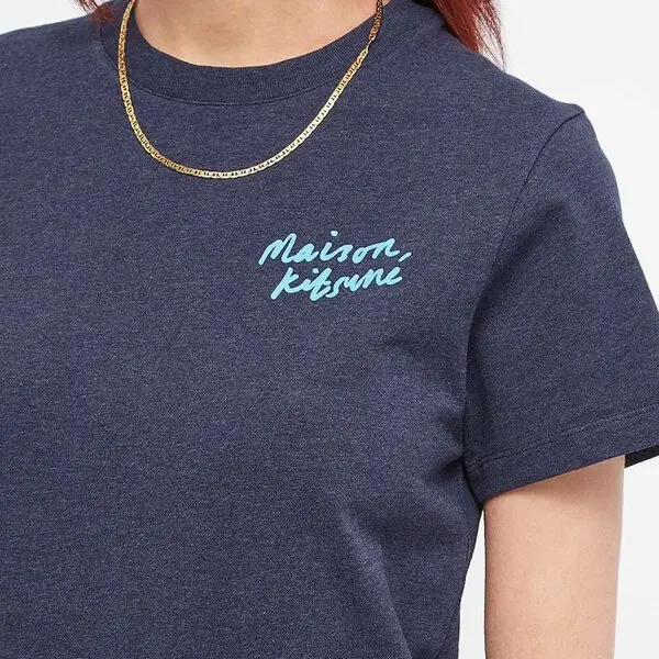 Maison Kitsuné Mini Handwriting Logo T-shirt