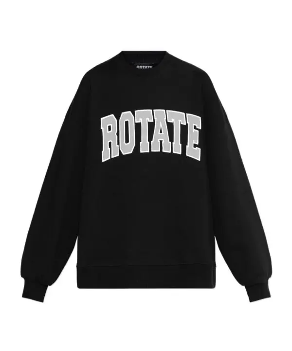 ROTATE BY BIRGER CHRISTENSEN Logo Embellished Sweatshirt - Black