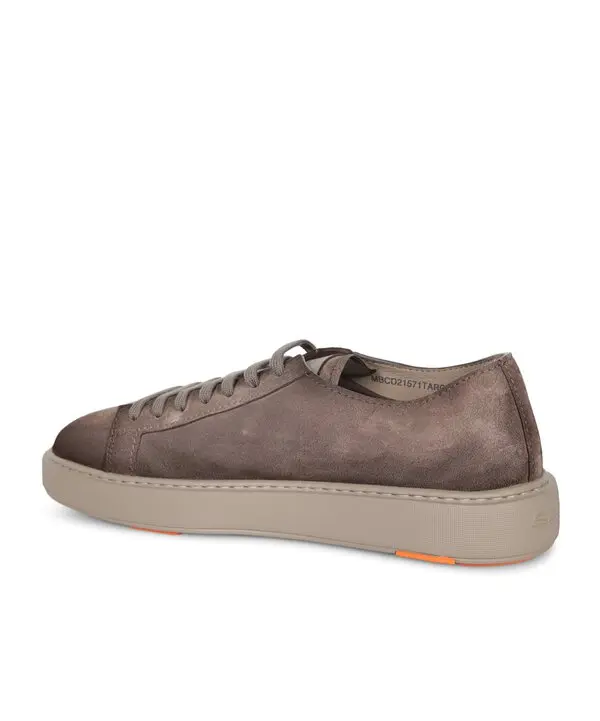 Santoni Round Toe Lace-up Sneakers - Beige