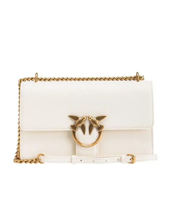 Pinko Love One Classic Shoulder Bag With Logo Plaque