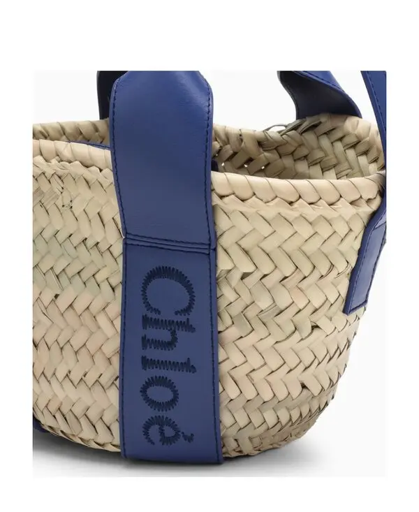 Chloé Sense Mini Raffia Tote Bag
