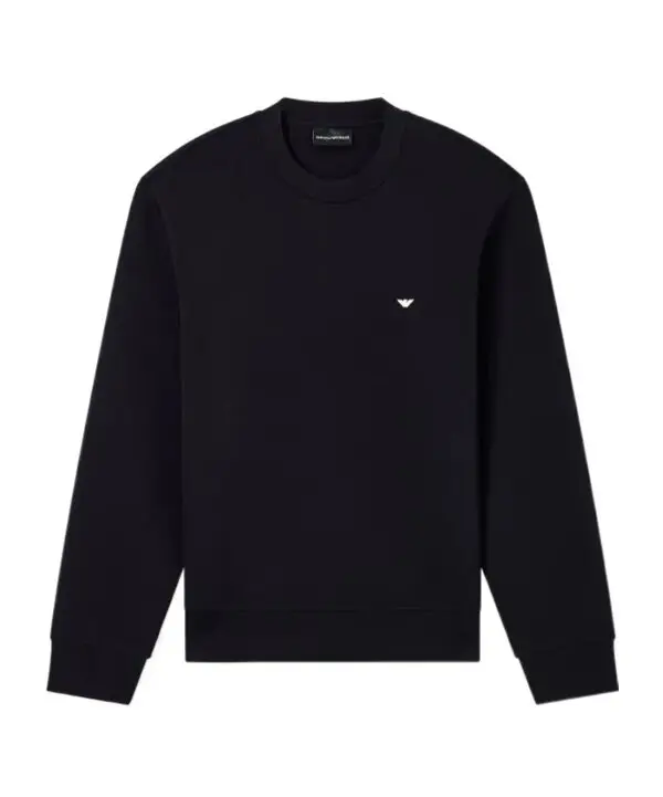 Emporio Armani Eagle Logo Emroidered Crewneck Sweatshirt