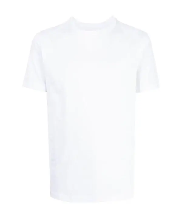 Emporio Armani Logo Jacquard Crewneck T-shirt - White