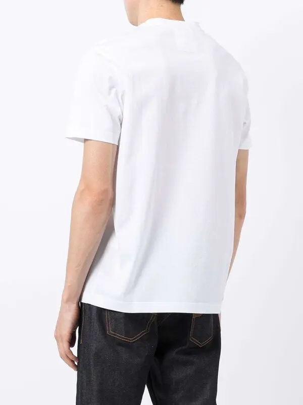 Emporio Armani Logo Jacquard Crewneck T-shirt - White