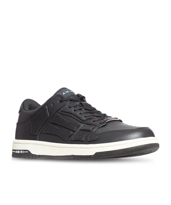 Amiri Low-top Paneled Lace-up Sneakers - Black