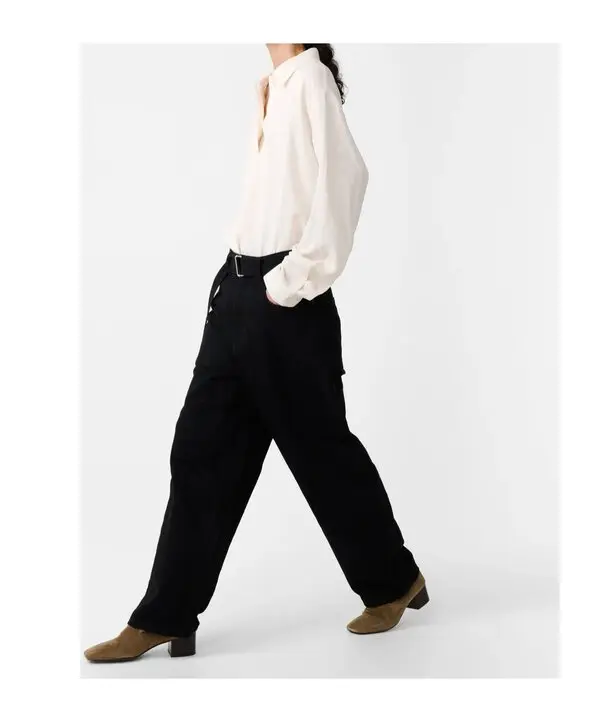 Studio Nicholson Belted Wide-leg Track Pants