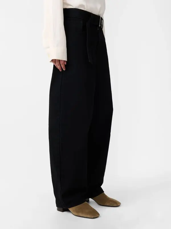 Studio Nicholson Belted Wide-leg Track Pants