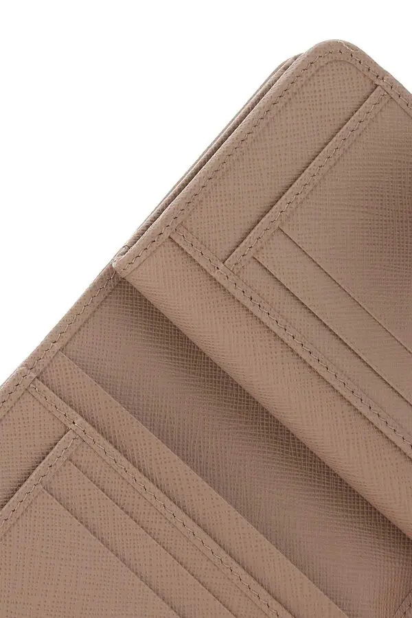Prada Triangle Logo Zip-around Wallet