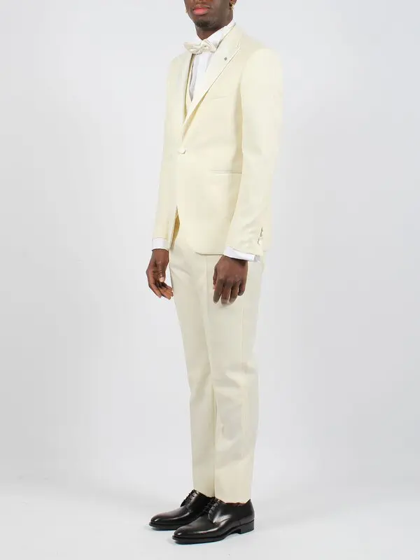 Tagliatore Single-breasted Suit Three-piece Suit - White
