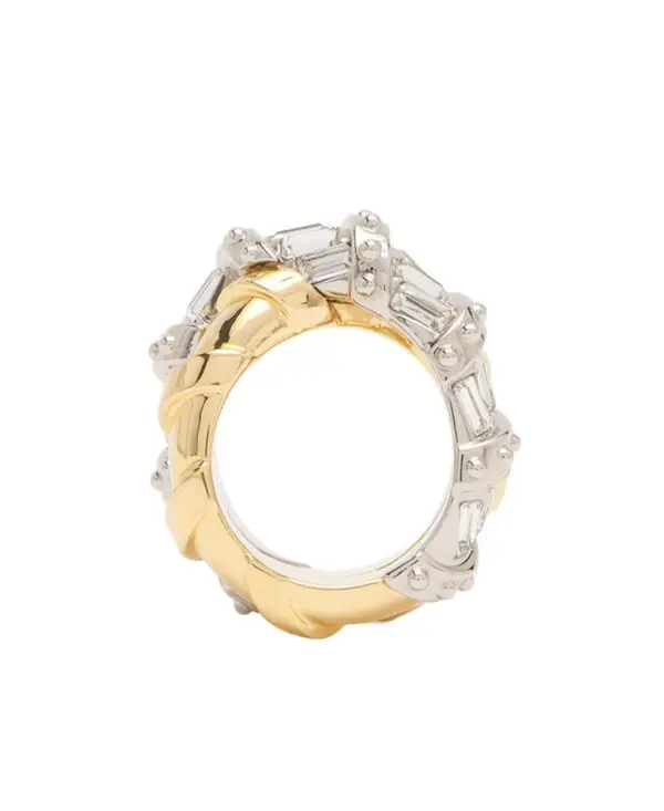 LANVIN Logo Ring - Yellow