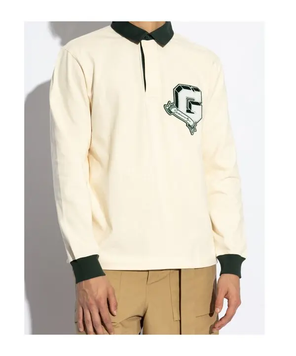 Givenchy Long Sleeve Collared Sweater With Logo Detail