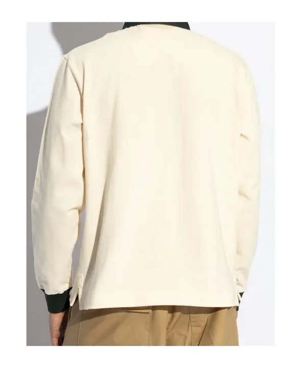 Givenchy Long Sleeve Collared Sweater With Logo Detail