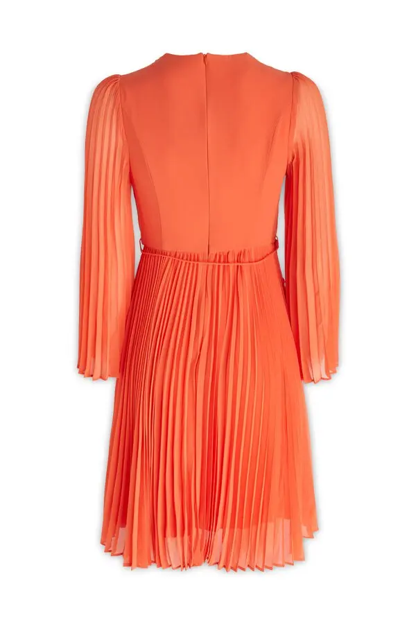 Zimmermann Sunray Pleated Mini Dress With Floral Rope Belt - No