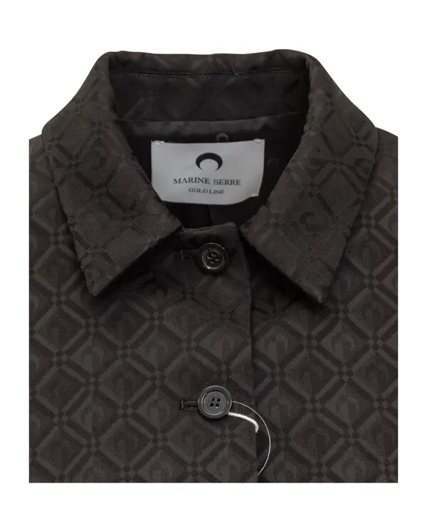 MARINE SERRE Moon Diamant Jacquard Cropped Jacket