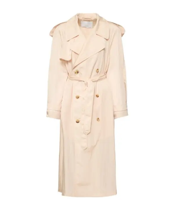 Wardrobe.NYC Long Sleeve Belted Windbreaker