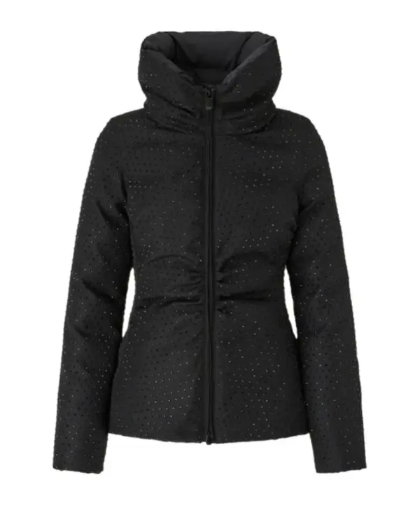 Pinko Nita Fully Embellished Short Padded Jacket - Black