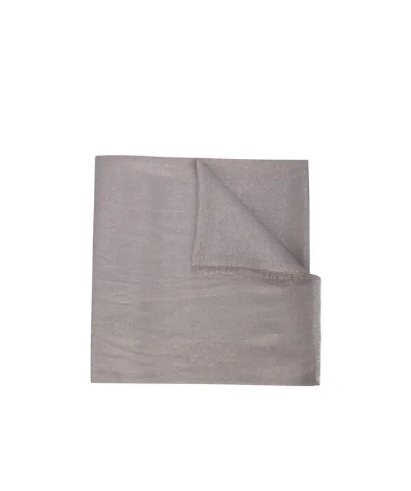 Brunello Cucinelli Sparkled Frayed-edge Scarf - Gray