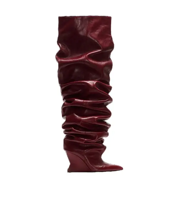Balmain Wedge Thigh-high Boots