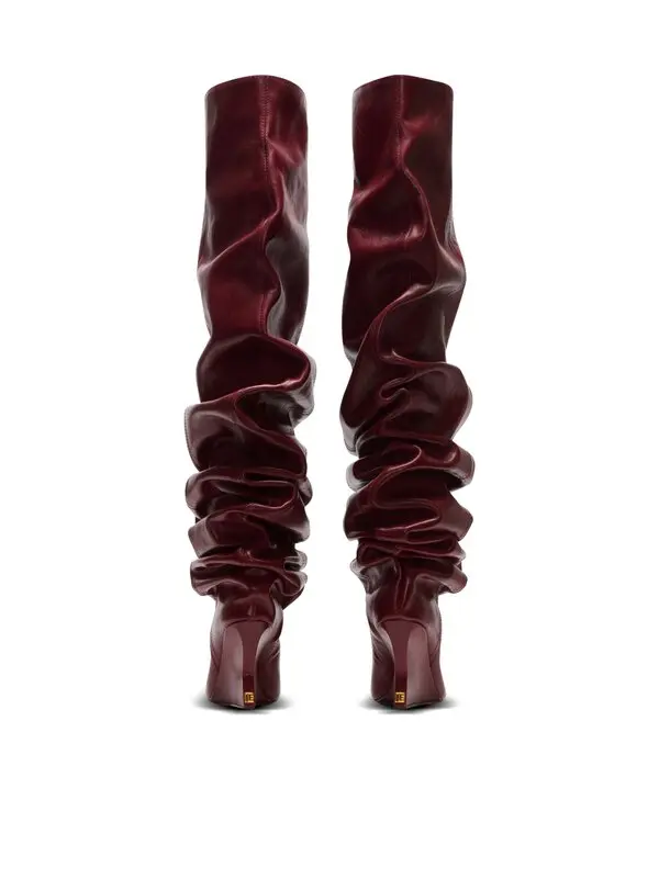 Balmain Wedge Thigh-high Boots