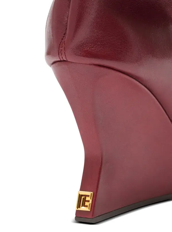 Balmain Wedge Thigh-high Boots