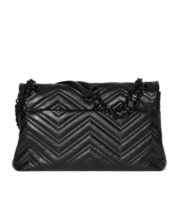 Gucci Gg Marmont Medium Shoulder Bag - Black