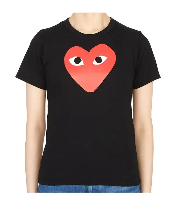 Play Comme Des Garcon Logo T-shirt - Black