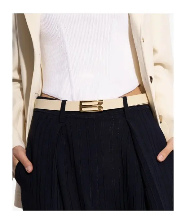 Victoria Beckham Dorian Frame Belt - Ivory